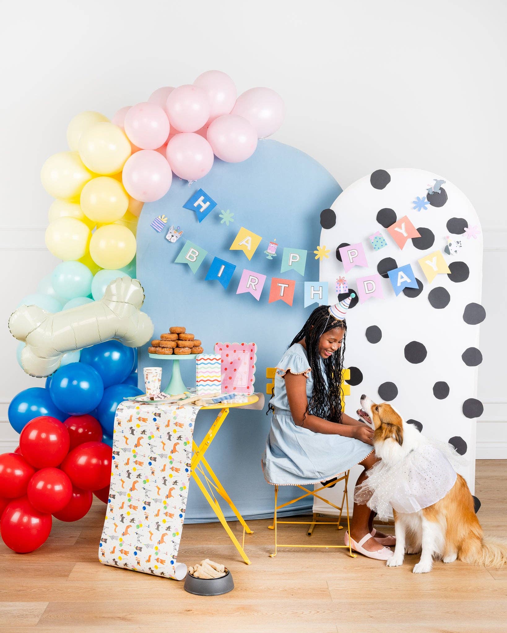 PET1102 - Happy Birthday Banner - Dog - Any Occasion Balloons