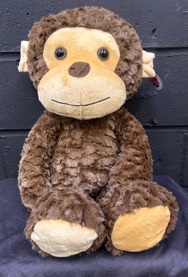 18” Scruffy Monkey Plush Stuffed Animal - Any Occasion Balloons