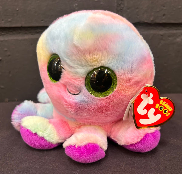 Bubbles the Tie Dyed Octopus Beanie Boo - Any Occasion Balloons