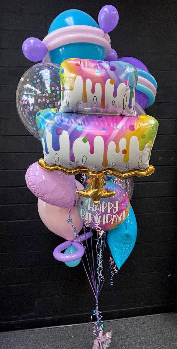 HBD Pastel Cake - Any Occasion Balloons