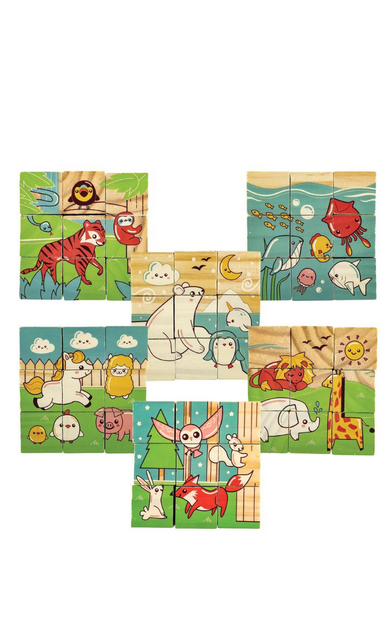 4" Wooden Block Puzzle - Any Occasion Balloons